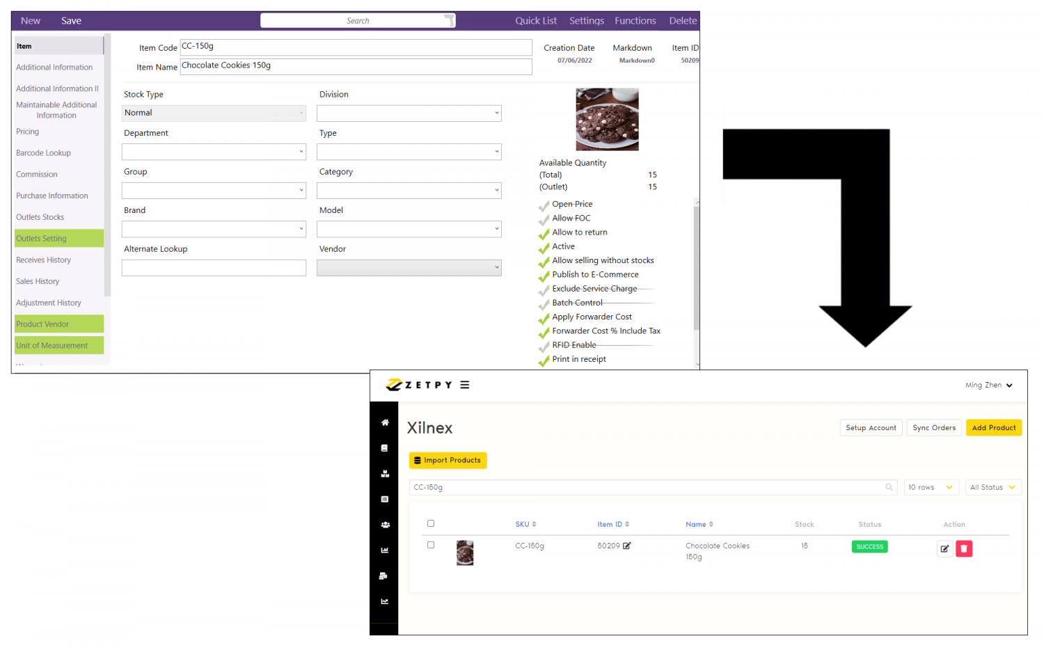 Zetpy Xilnex Plugin - End-to-End Omnichannel Solution